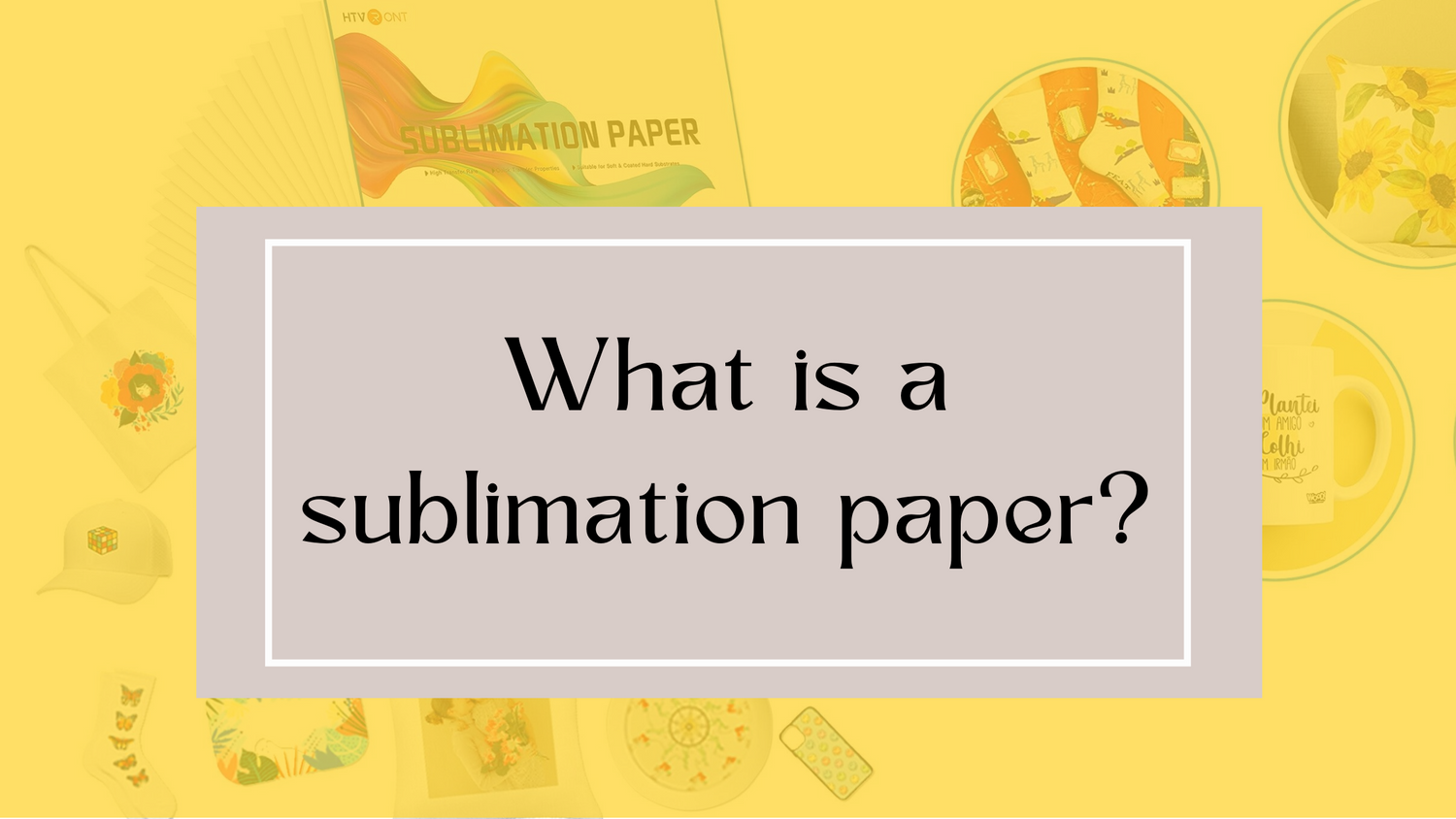 What is Sublimation Paper – Amiga Print Co
